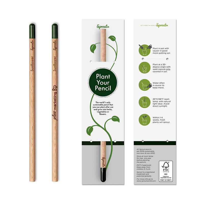 Crayon personnalisé à planter Sprout | Crayons publicitaires | SmartObjet